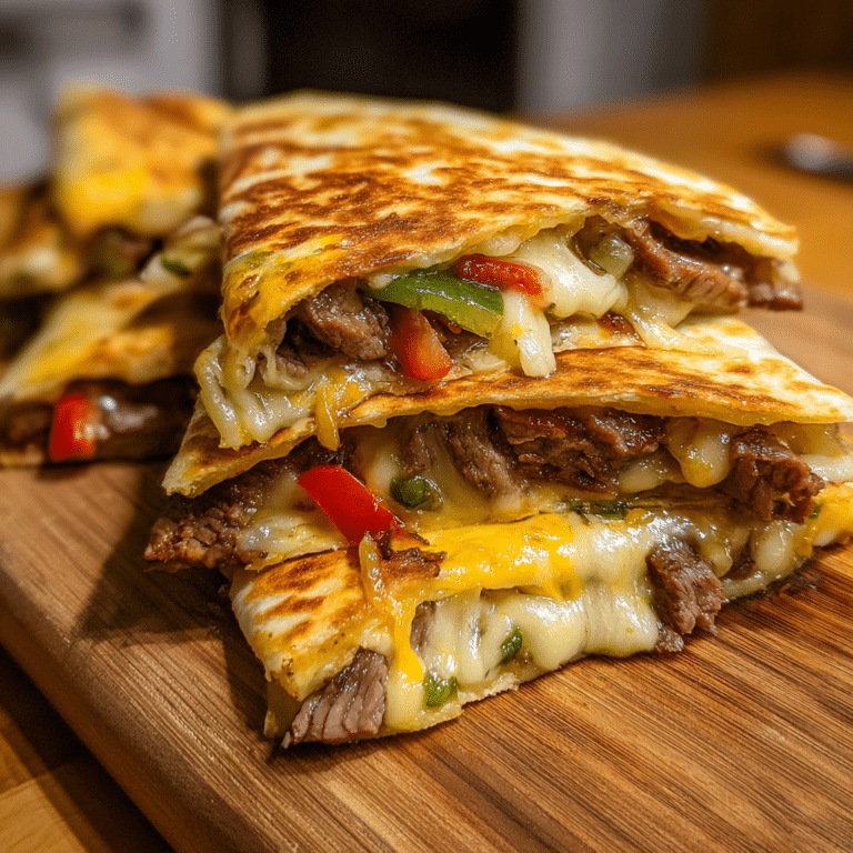 Philly Cheese Steak Quesadillas – Cheesy, Savory & Loaded with Tender Steak